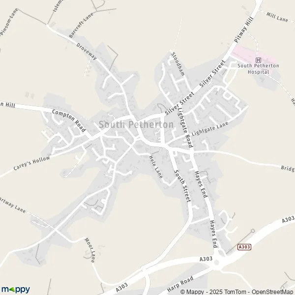 Map South Petherton: map of South Petherton (TA13 5) and practical ...