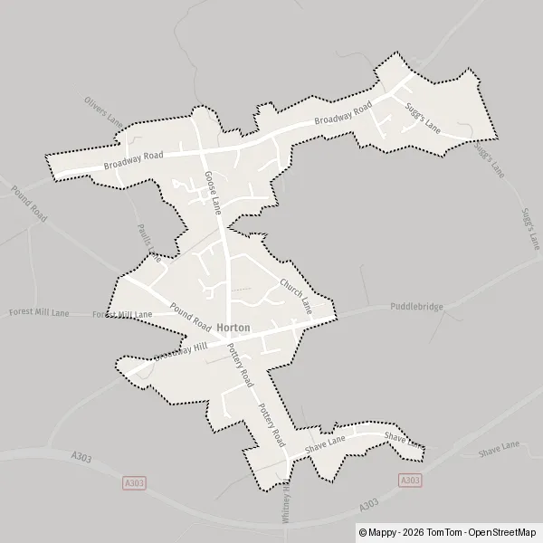 Map Horton: map of Horton, South Somerset TA19 9 and practical information
