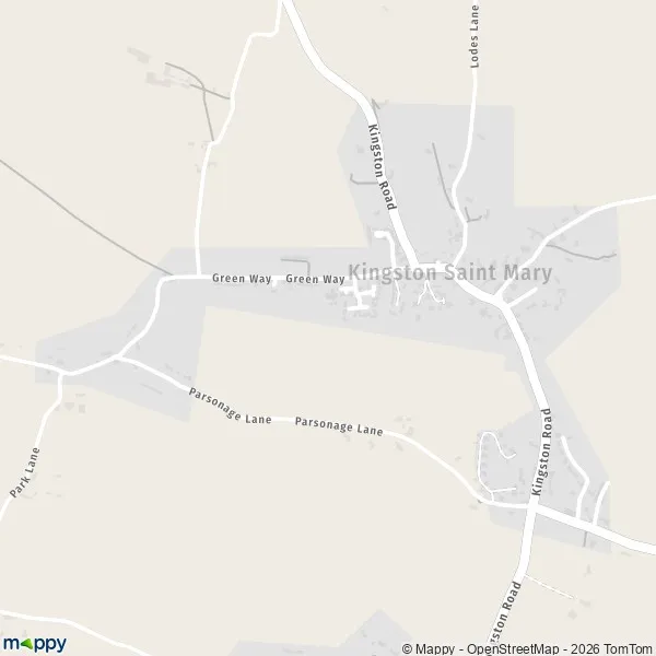 Map Kingston Saint Mary: map of Kingston Saint Mary, South Somerset TA2 ...