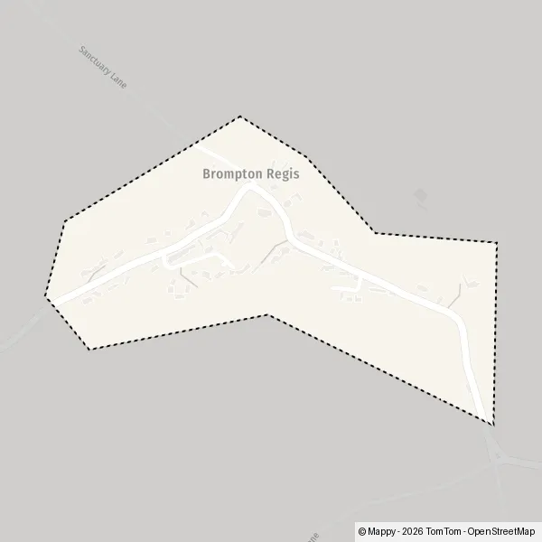 Map Brompton Regis: map of Brompton Regis, South Somerset TA22 9 and ...