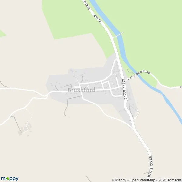 Map Brushford: map of Brushford, South Somerset TA22 9 and practical ...