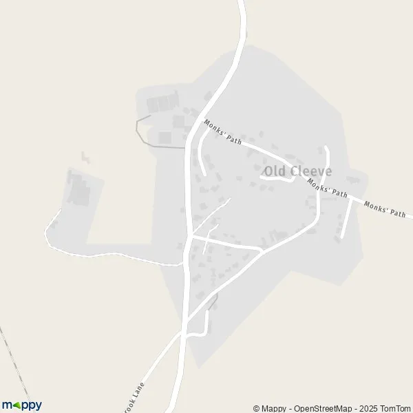 Map Old Cleeve: map of Old Cleeve, South Somerset TA24 6 and practical ...