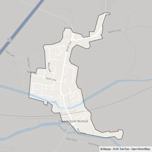 Map Creech Saint Michael: map of Creech Saint Michael, South Somerset ...