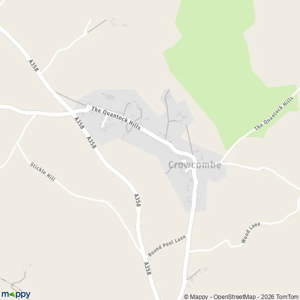 Map Crowcombe: map of Crowcombe, South Somerset TA4 4 and practical ...