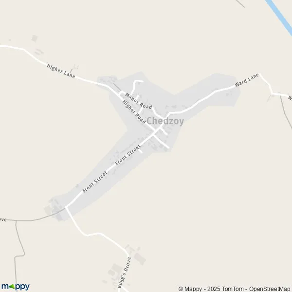 Map Chedzoy: map of Chedzoy, South Somerset TA7 8 and practical information