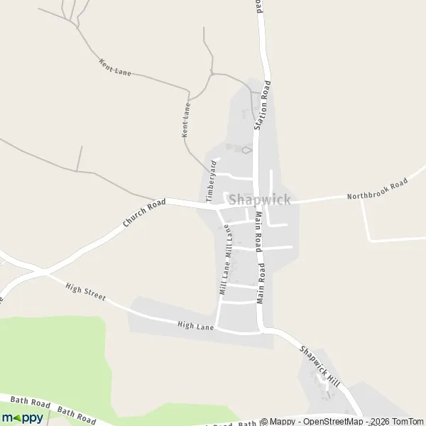 Map Shapwick: map of Shapwick, South Somerset TA7 9 and practical ...