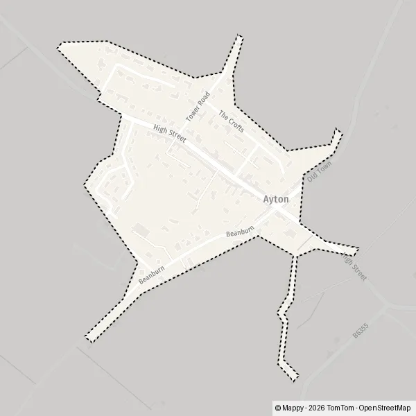 Map Ayton: map of Ayton, The Scottish Borders TD14 5 and practical ...