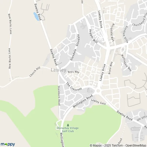 Map Lawley: map of Lawley, Telford and Wrekin TF4 2 and practical ...