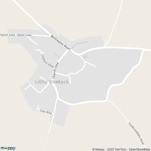 Map Little Wenlock: map of Little Wenlock, Telford and Wrekin TF6 5 and ...