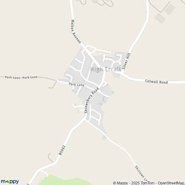 Map High Ercall: map of High Ercall, Telford and Wrekin TF6 6 and ...