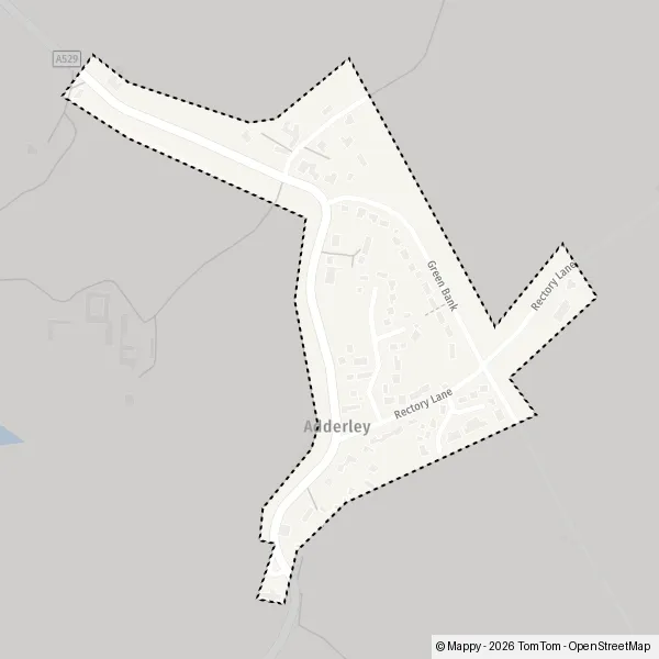 Map Adderley: map of Adderley, Shropshire TF9 3 and practical information