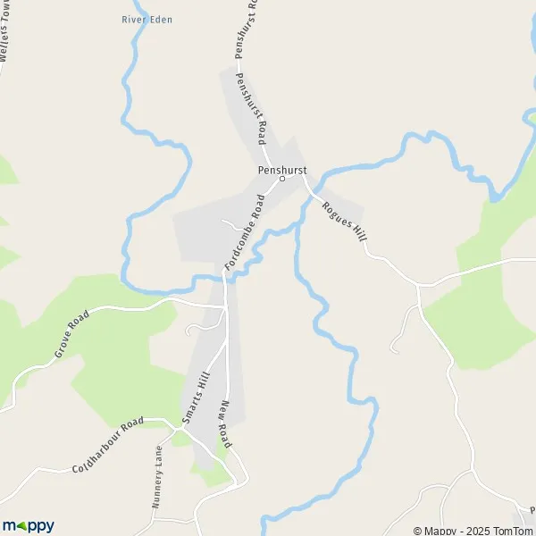 Map Penshurst: map of Penshurst (Railway Station), Sevenoaks TN11 8JD ...