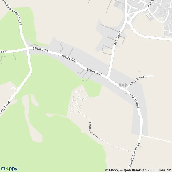 Map Ash: map of Ash, Sevenoaks TN15 7 and practical information