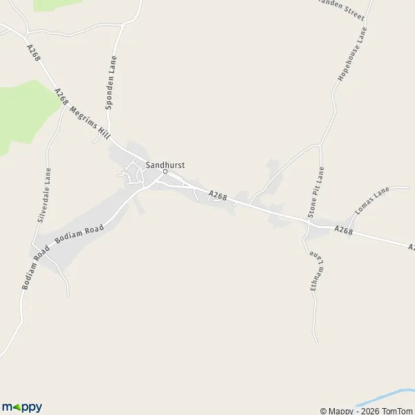 Map Sandhurst: map of Sandhurst, Tunbridge Wells TN18 5 and practical ...