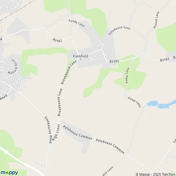 Map Framfield: map of Framfield, Wealden TN22 5 and practical information