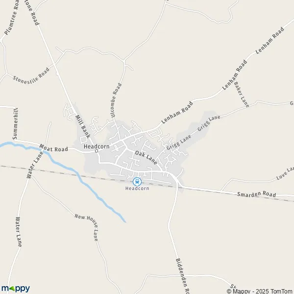 Map Headcorn Station: map of Headcorn Station (Railway Station ...