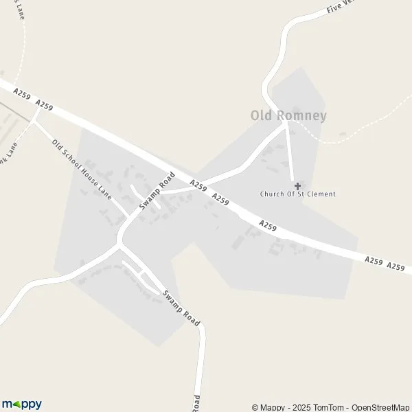Map Old Romney: map of Old Romney, Shepway TN29 0 and practical information