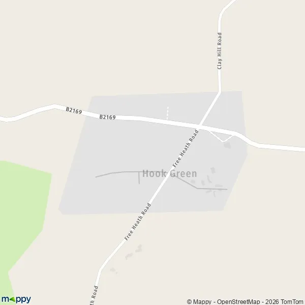 Map Hook Green: map of Hook Green, Tunbridge Wells TN3 8 and practical ...