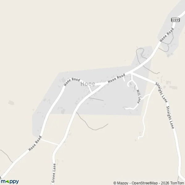 Map Hooe: map of Hooe, Wealden TN33 9 and practical information