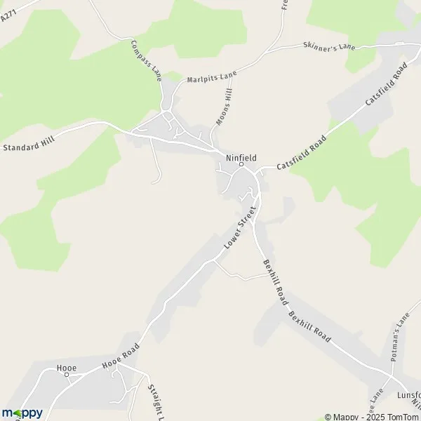 Map Ninfield: map of Ninfield, Wealden TN33 9 and practical information