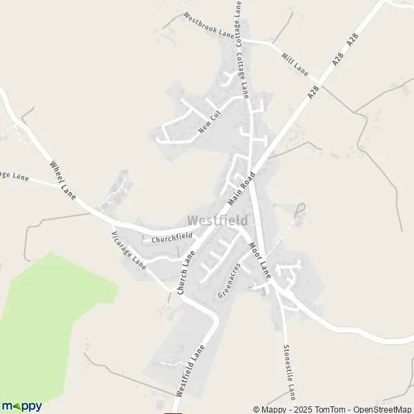 Map Westfield: map of Westfield, Rother TN35 4 and practical information