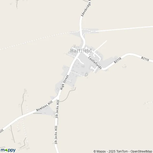 Map Hartfield: map of Hartfield, Wealden TN7 4 and practical information