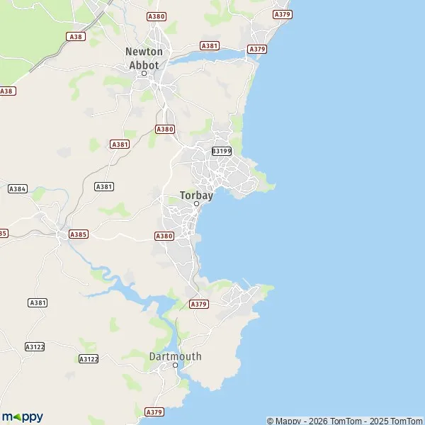 Map Torquay Station: map of Torquay Station (Railway Station), Torbay ...