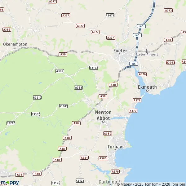 Map Bishopsteignton: map of Bishopsteignton (TQ14 9) and practical ...