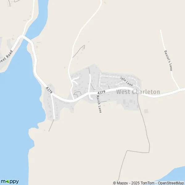 Map West Charleton: map of West Charleton, South Hams TQ7 2 and ...