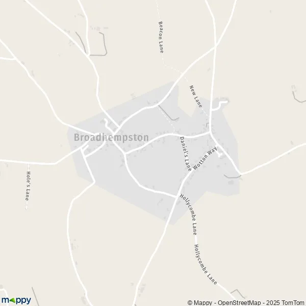 Map Broadhempston: map of Broadhempston, Teignbridge TQ9 6 and ...