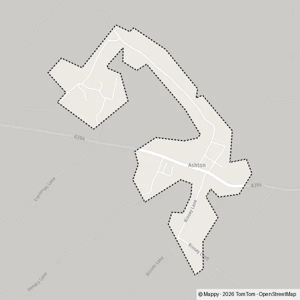 Map Ashton: map of Ashton, Cornwall TR13 9 and practical information