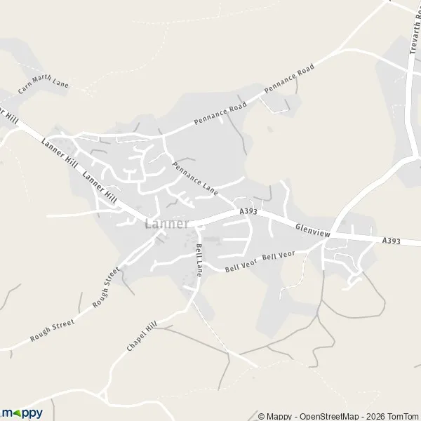 Map Lanner: map of Lanner, Cornwall TR16 6 and practical information