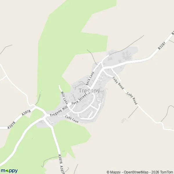 Map Tregony: map of Tregony, Cornwall TR2 5 and practical information