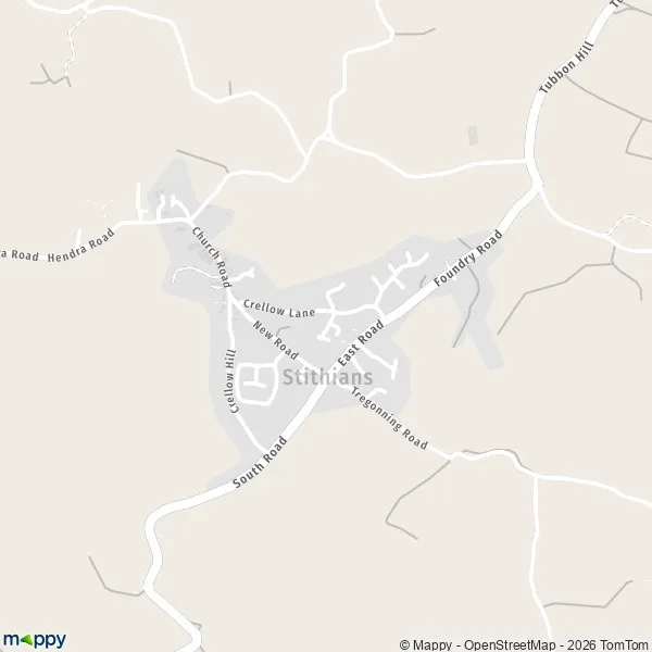 Map Stithians: map of Stithians, Cornwall TR3 7 and practical information