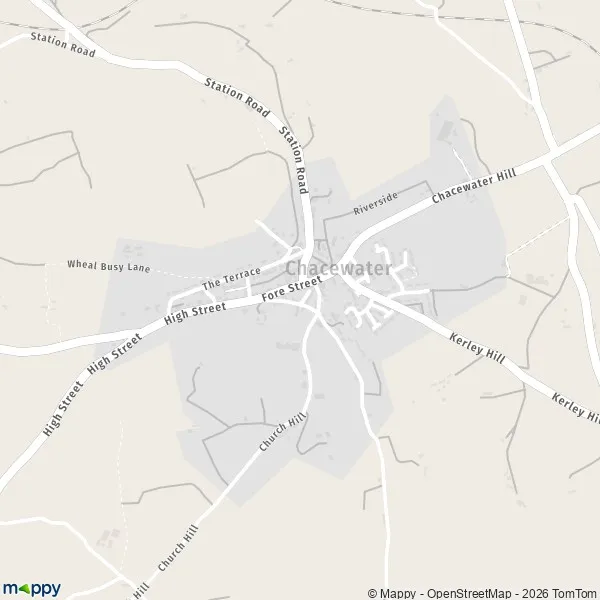 Map Chacewater: map of Chacewater, Cornwall TR4 8 and practical information