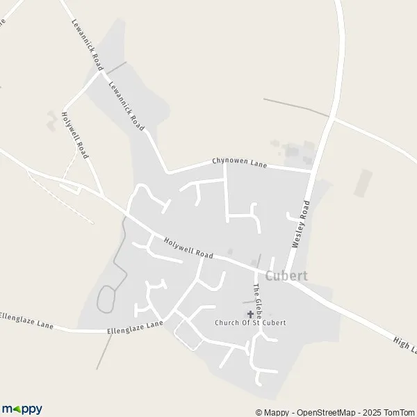 Map Cubert: map of Cubert, Cornwall TR8 5 and practical information
