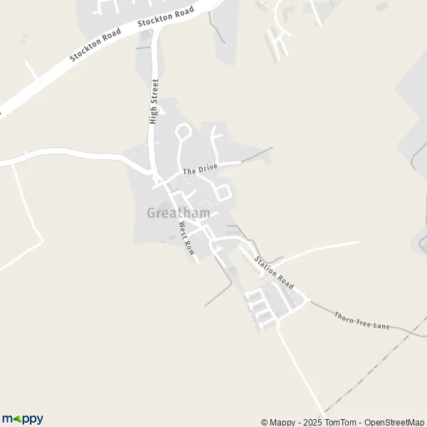 Map Greatham: map of Greatham, Hartlepool TS25 2 and practical information