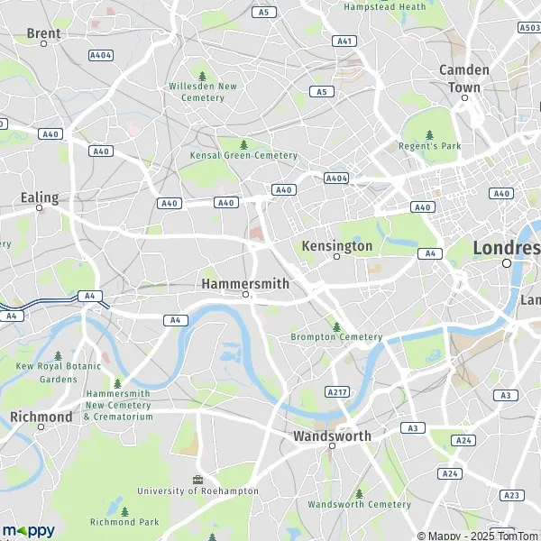 Map Hammersmith: map of Hammersmith, Hammersmith and Fulham W6 9 and ...