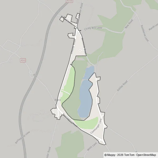 Map Mere: map of Mere, Cheshire East WA16 6 and practical information