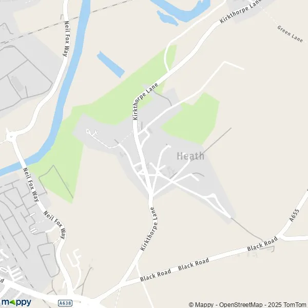 Map Heath: map of Heath, Wakefield WF1 5 and practical information