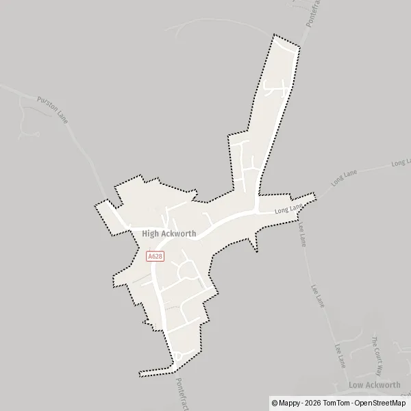 Map High Ackworth: map of High Ackworth, Wakefield WF7 7 and practical ...
