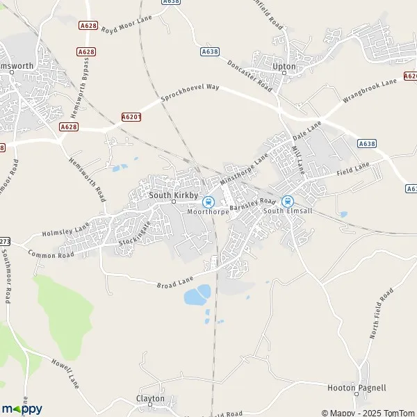 Map South Kirkby: map of South Kirkby, Wakefield WF9 3 and practical ...