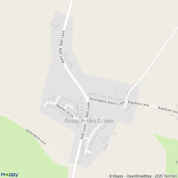 Map Pennington Green: map of Pennington Green, Wigan WN2 2 and ...