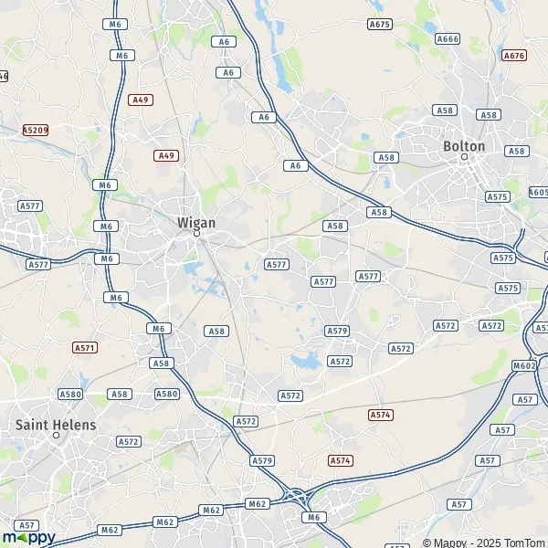 Map Pemberton: map of Pemberton (Railway Station), Wigan WN5 8DF and ...