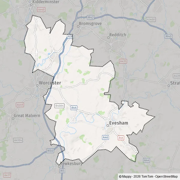 Map Fladbury: map of Fladbury (WR10 2) and practical information