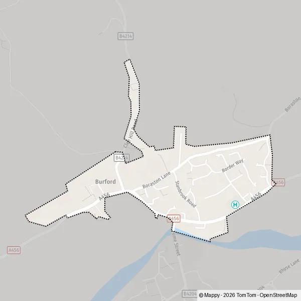 Map Burford: map of Burford, Shropshire WR15 8 and practical information