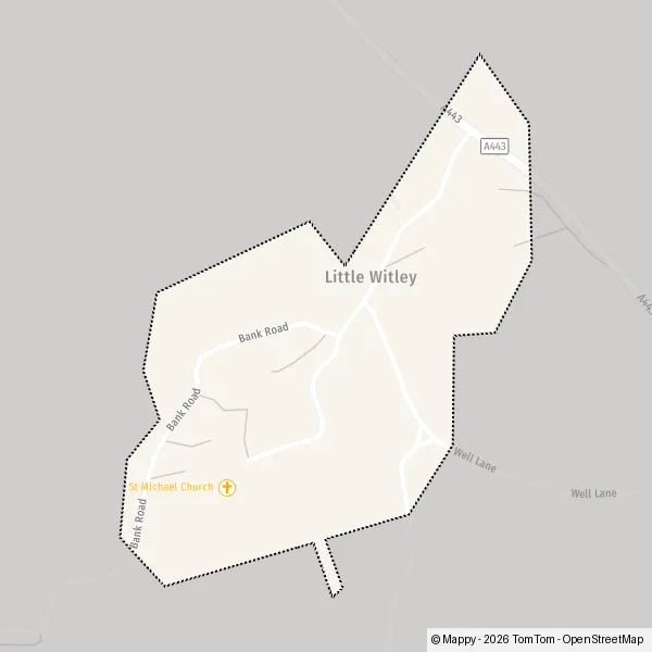 Map Little Witley: map of Little Witley, Malvern Hills WR6 6 and ...