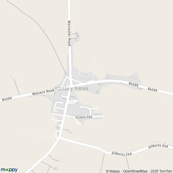Map Hanley Swan: map of Hanley Swan, Malvern Hills WR8 0 and practical ...