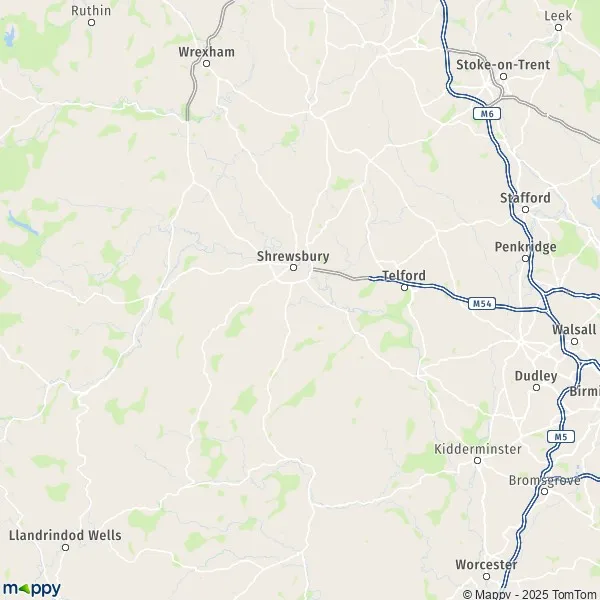 Map Bridgnorth: map of Bridgnorth (WV16 4) and practical information