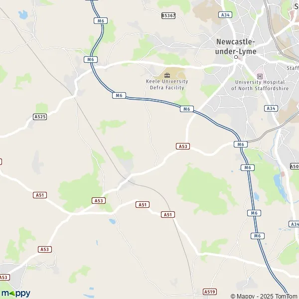 Map Whitmore Reans: map of Whitmore Reans (District), Wolverhampton WV6 ...